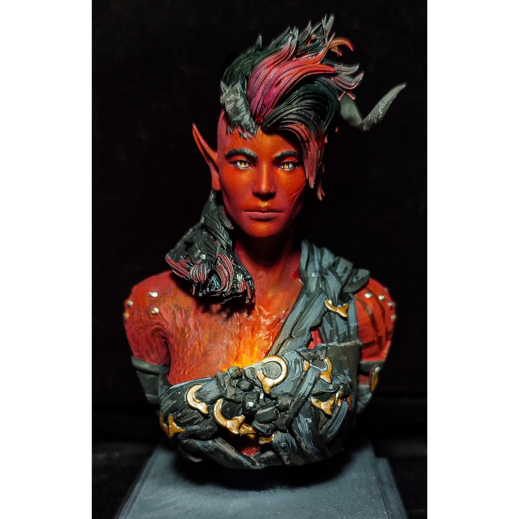 KARLACH BALDUR's GATE 3 BUST 1:30 4" inches SCALE FIGURE | Shopee ...