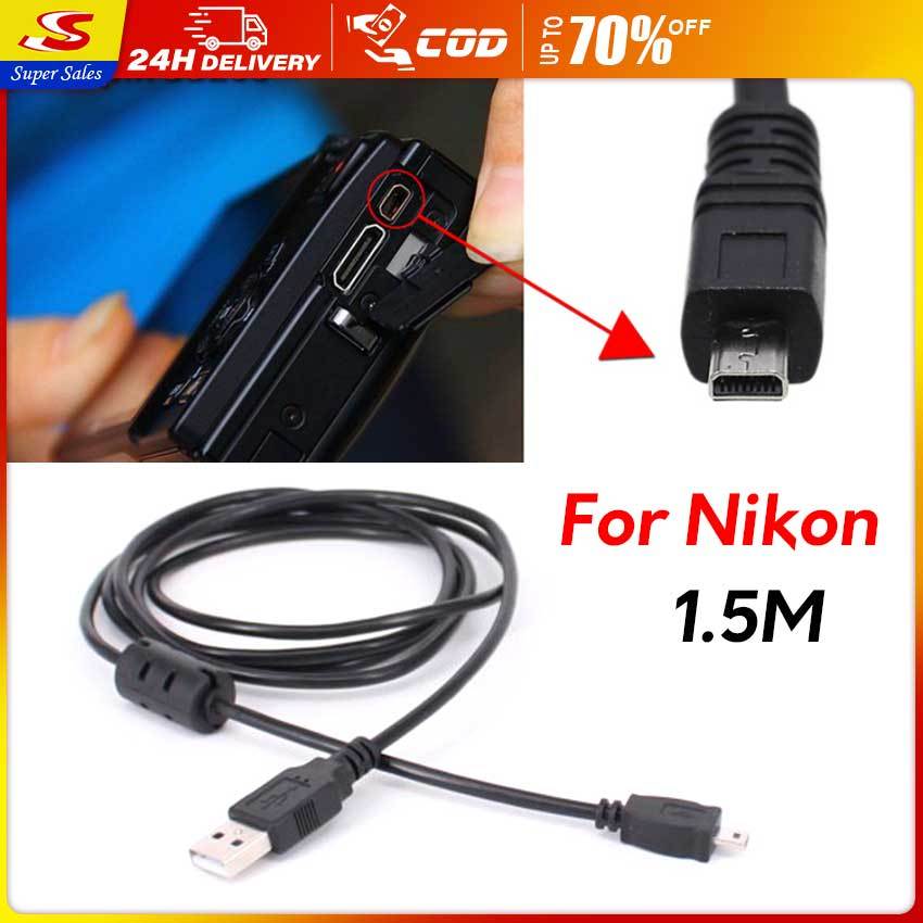 【SuperSales】Nikon DSLR Cable 8Pin USB Power Chargering Data SYNC Cable ...