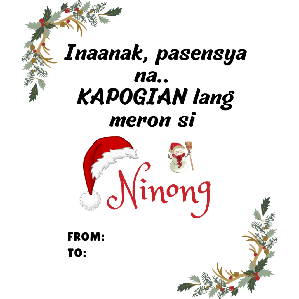 Christmas Money Envelope Witty Customized Ampao AngPao Cash Gift Set ...