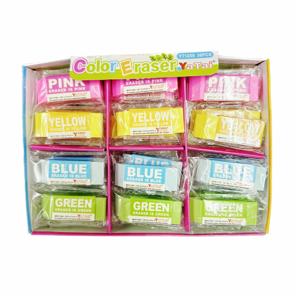Stationery Color Eraser Candy Color Student Office Single Pack per ...