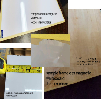 4 feet x 8 feet magnetic whiteboard with tray / 4ft x 8ft ( no cod ...