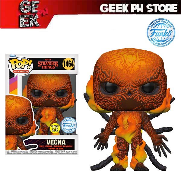 Funko Pop! Television: Stranger Things Season 4 Vecna Fire Glow in the ...