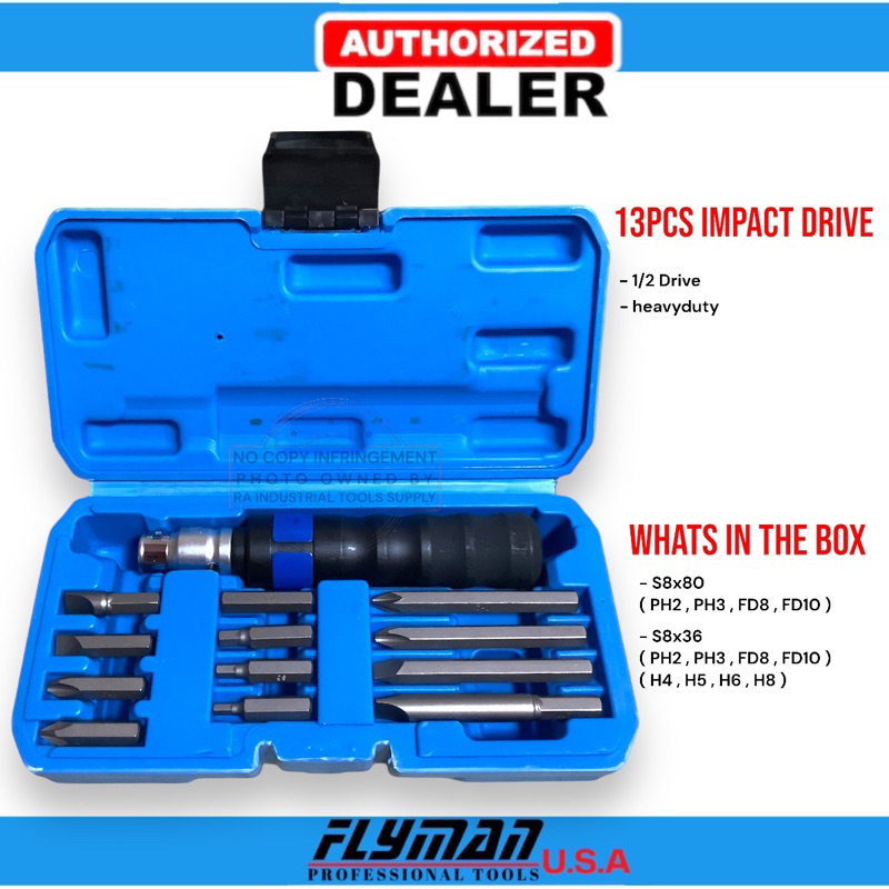 Flyman Tools Usa 13 Pcs Impact Driver 1/2 Drive | Shopee Philippines