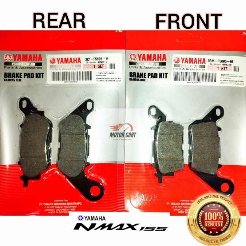 YAMAHA BRAKE PAD FOR NMAX SET ( REAR and FRONT ) ONLY. V1 V2 | Shopee Philippines