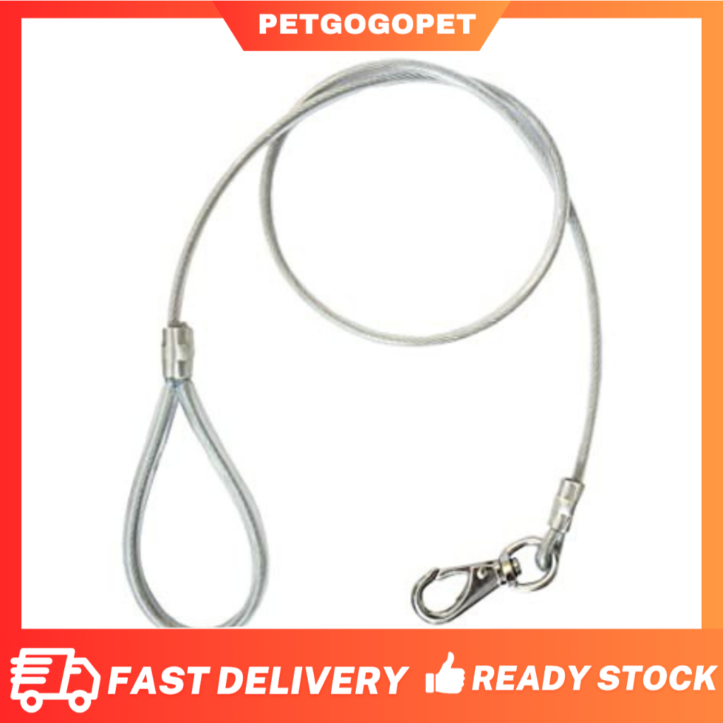 3 sizes Heavy Duty Durable Strong Chew Proof Dog Cable Steel Wire ...