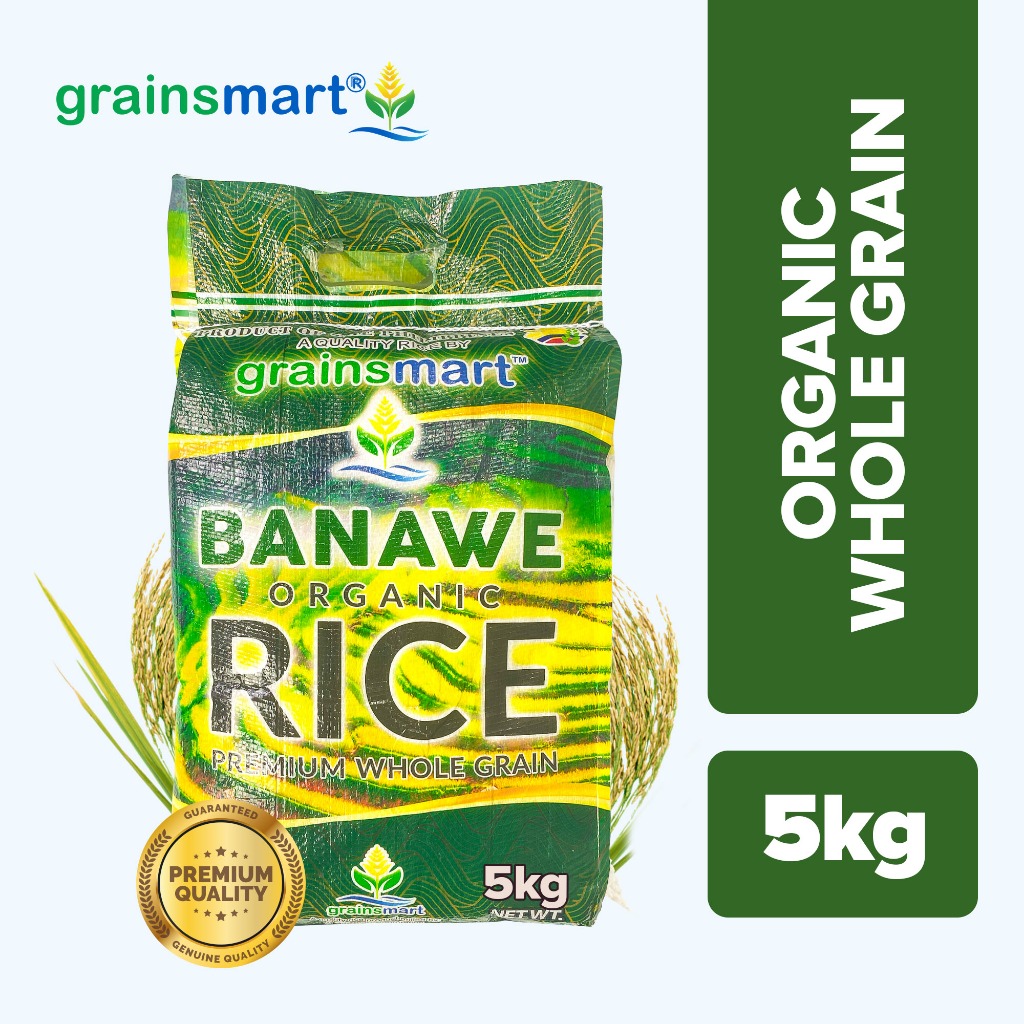 Grainsmart Rice Banawe Organic Whole Grain 5KG | Shopee Philippines