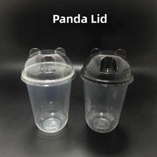 50pcs 90mm Milk Tea Cup PP U cup Plastic Cup Coffee Cup Juice Cup With Lid 360ml/500ml/700ml ...