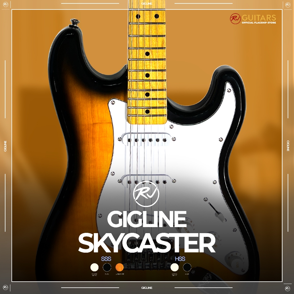 RJ Gigline - Skycaster Electric Guitar (Stratocaster) | Shopee Philippines