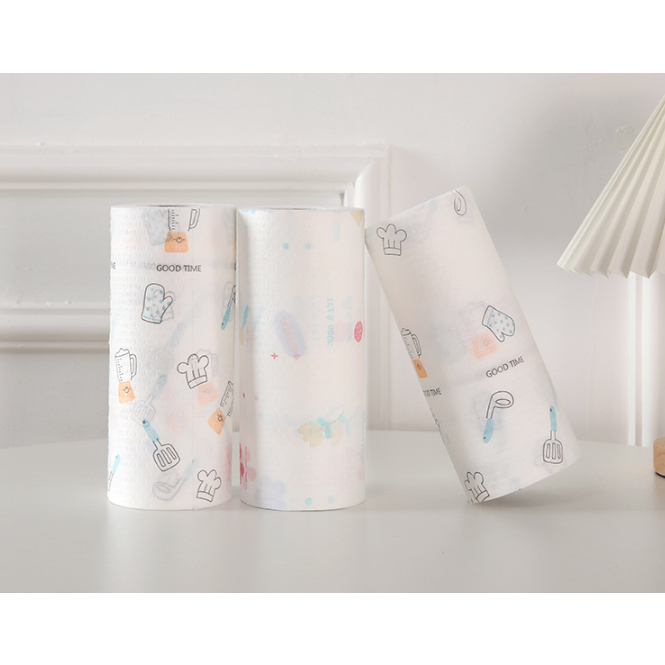 50pcs Disposable Lazy Rag Non-woven Towel For Wet and Dry Absorbent ...