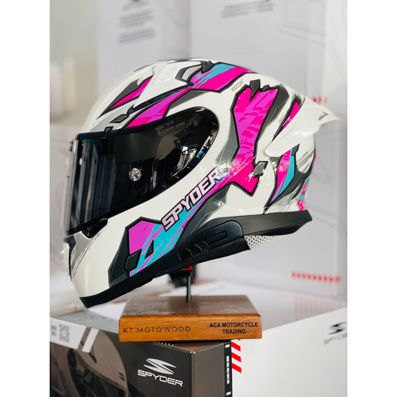 SPYDER RECON 2.0 GD Full-Face Dual Visor Helmet w/ FREE CLEAR VISOR ...