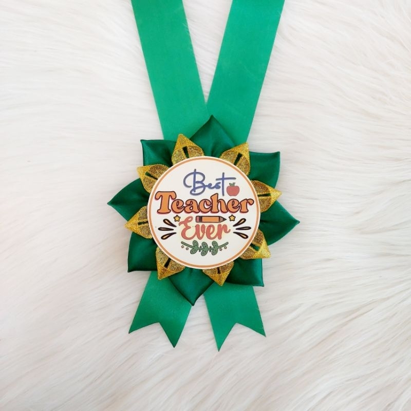 Garland Lei for Teachers / Guest / Judge free print logo | Shopee ...