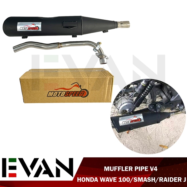 1 SET Muffler Pipe (V4) For Wave100 /SYM Motorcycle | Shopee Philippines