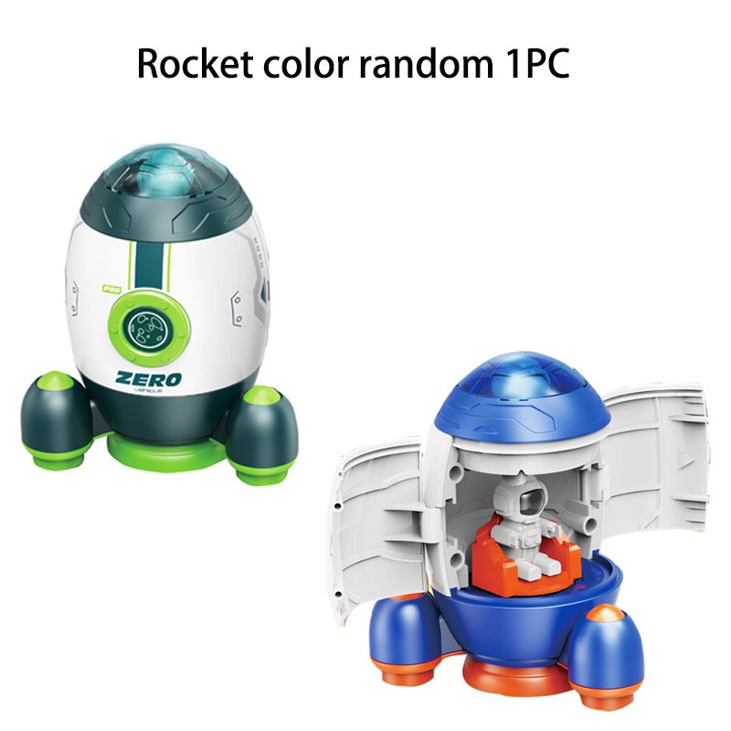 Inertia car space exploration car toy rocket ship door opening space ...