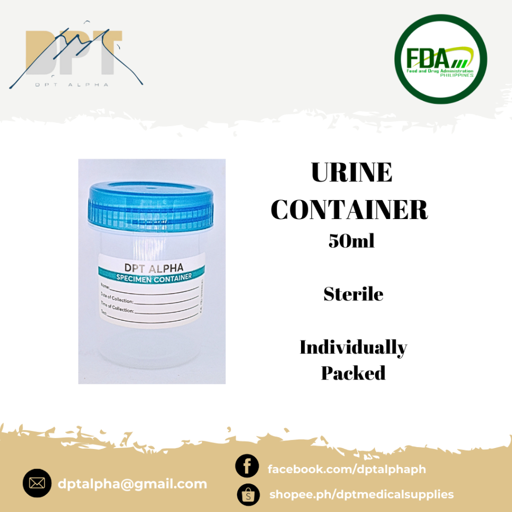 Urine and Stool Container Bottle 50ml Sterile | Shopee Philippines