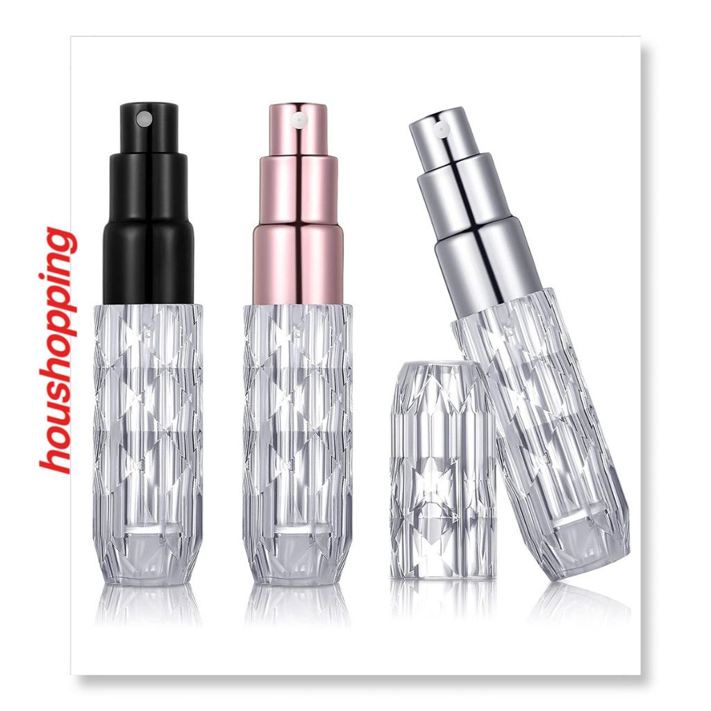 Diamond facet mini perfume Refillable Spray bottle Travel Atomizer 5ML ...