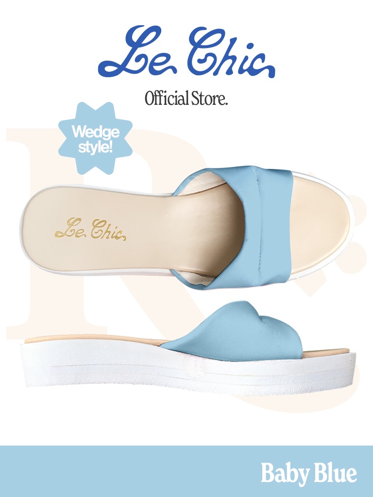 Le Chic Wedge in Baby Blue | Shopee Philippines