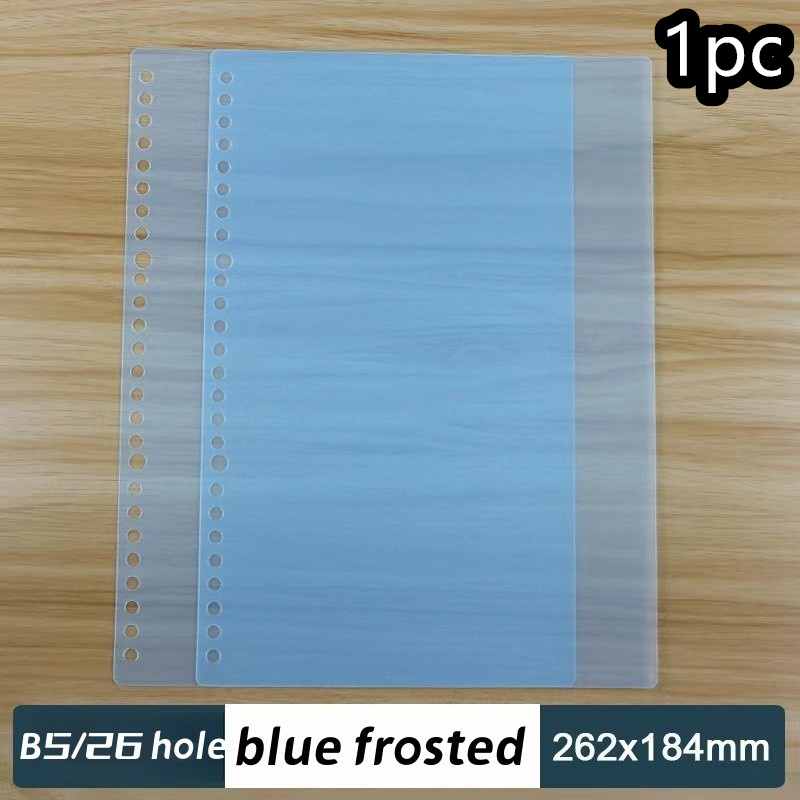 5 Holes Loose-Leaf Plastic Binding Ring DIY Colorful Crystal Ring For ...