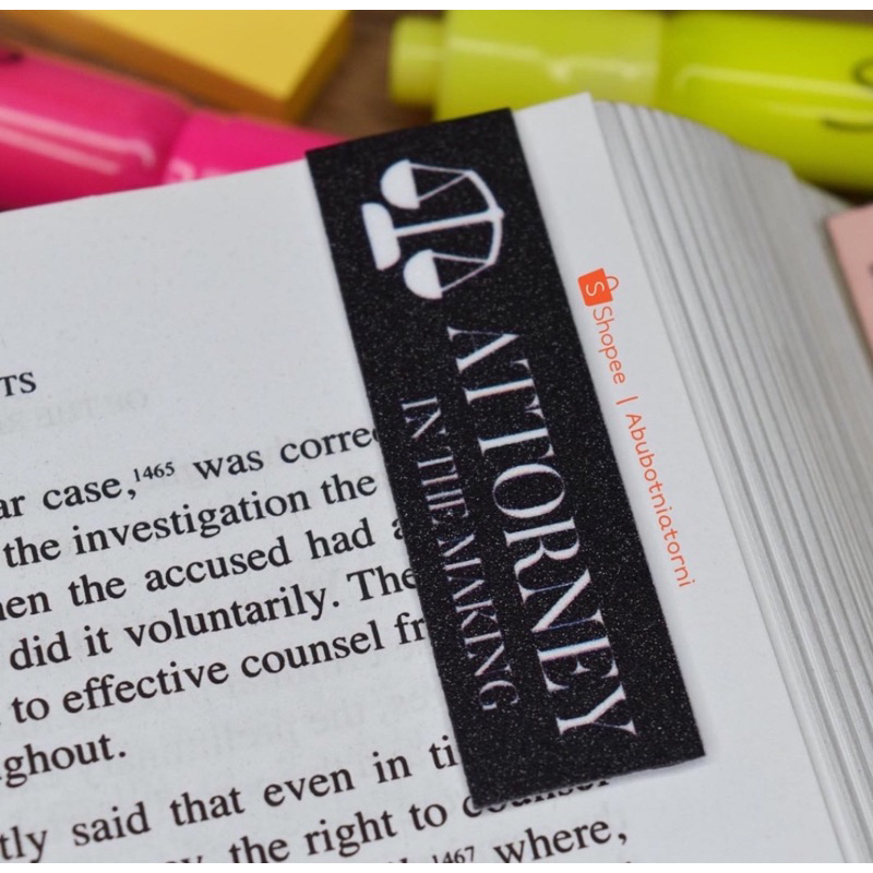 Future Attorney Glitter-topped Magnetic Bookmark | Shopee Philippines