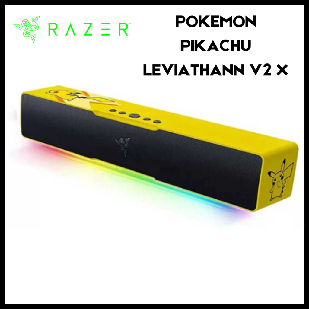 Razer X Pokemon Pikachu Leviathan V2 X Wireless Gaming Soundbar Speaker ...