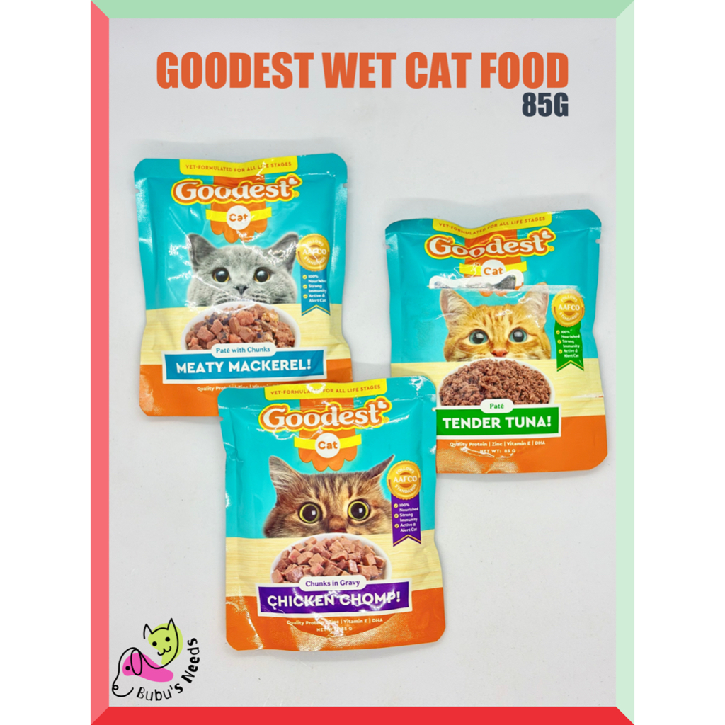 GOODEST Cat Wet Food 85grams pouch | Shopee Philippines