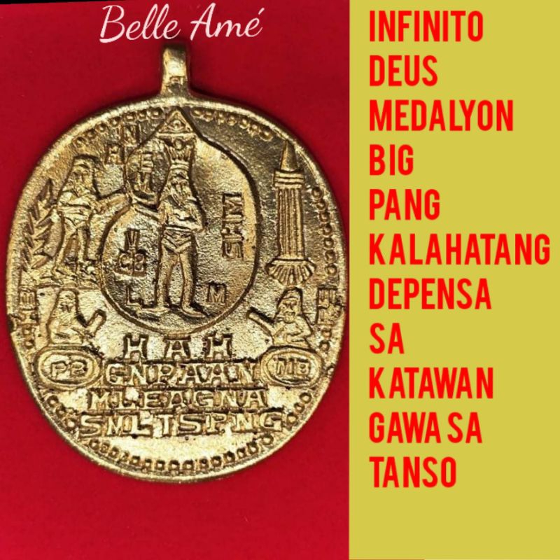 Infinito Deus Pendant Necklace Big gawa sa tanso makapal at mabigat ...