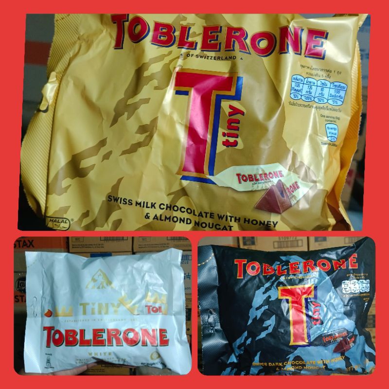 TOBLERONE TINY MILK 200G 20PCS INSIDE MILK CHOCOLATE PACK | Shopee ...
