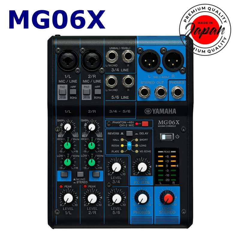YAMAHA Analog Mixer MG06X Analog Mixer 6ch Free shipping direct from Japan | Shopee Philippines