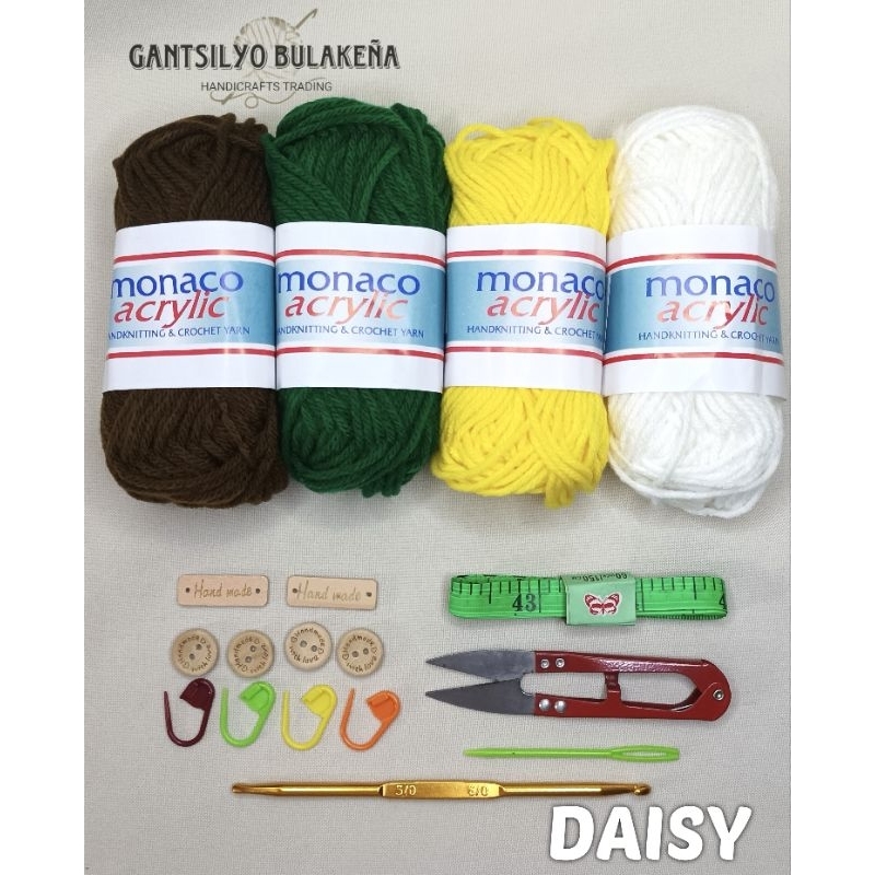 Crochet Beginner's Set / Crochet Starter Kit Monaco Acrylic 18g 4ply ...