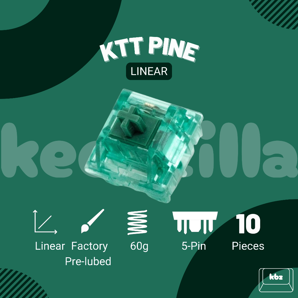 KTT Pine Linear Switch Mechanical Keyboard Switch SMD LED 3 pin 5 pin ...