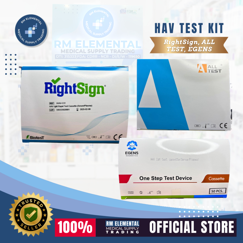 HAV (IgM) test, RIGHTSIGN 20T/BOX, ALL TEST 25T/BOX, Egens 50T/BOX SOLD ...