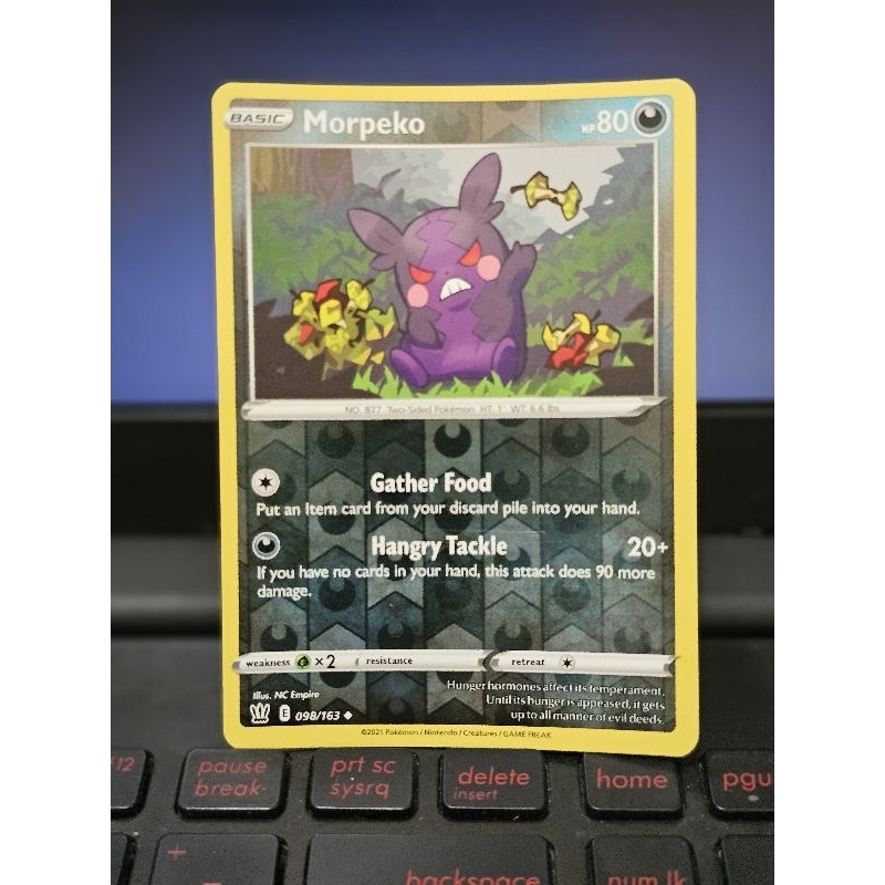 Morpeko - 098/163 - Uncommon Reverse Holo | Shopee Philippines