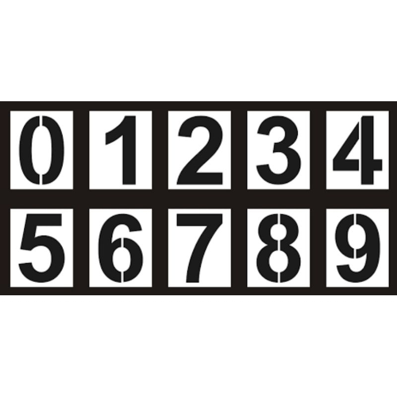 CUSTOMIZED 10PCS INDIVIDUAL NUMBER STENCIL | Shopee Philippines