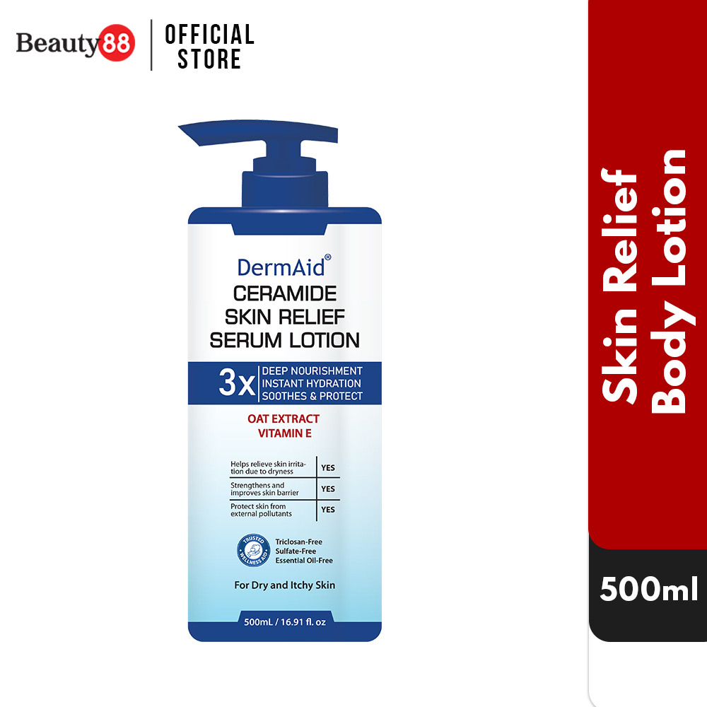 Dermaid Ceramide Skin Relief Body Lotion - 500ml | Shopee Philippines