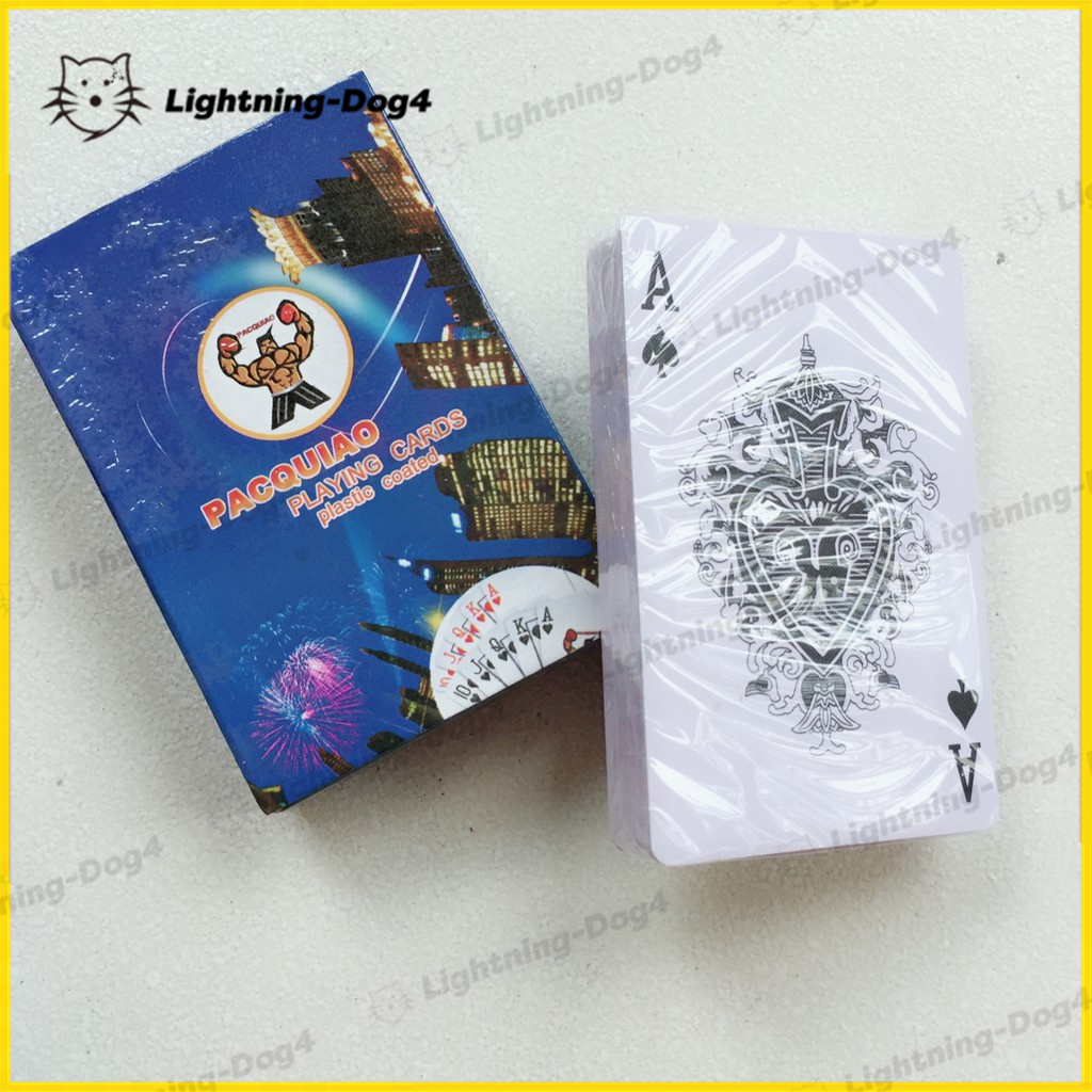 1box Original pacquiao plastic playing card pvc brand large suit ...