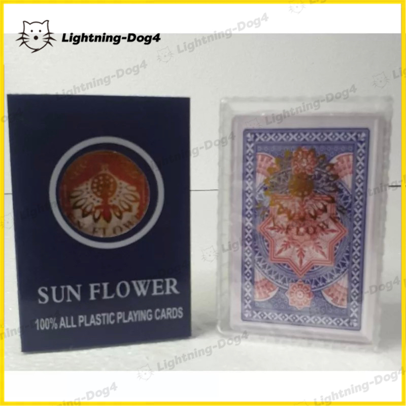 1box SUN FLOWER plastic playing card pvc brand large suit special ...