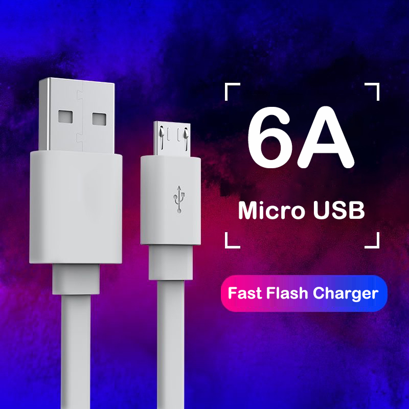 6A Fast Charger Cord Charging Cable Micro Usb Cable Flash Fast Charging ...