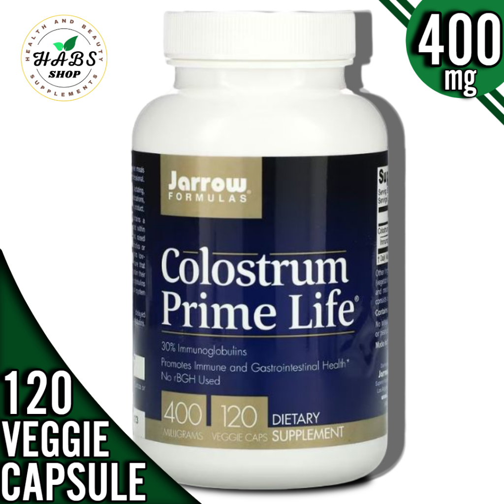 Colostrum Prime Life, Jarrow Formulas, 400 mg, 120 Veggie Caps | Shopee ...