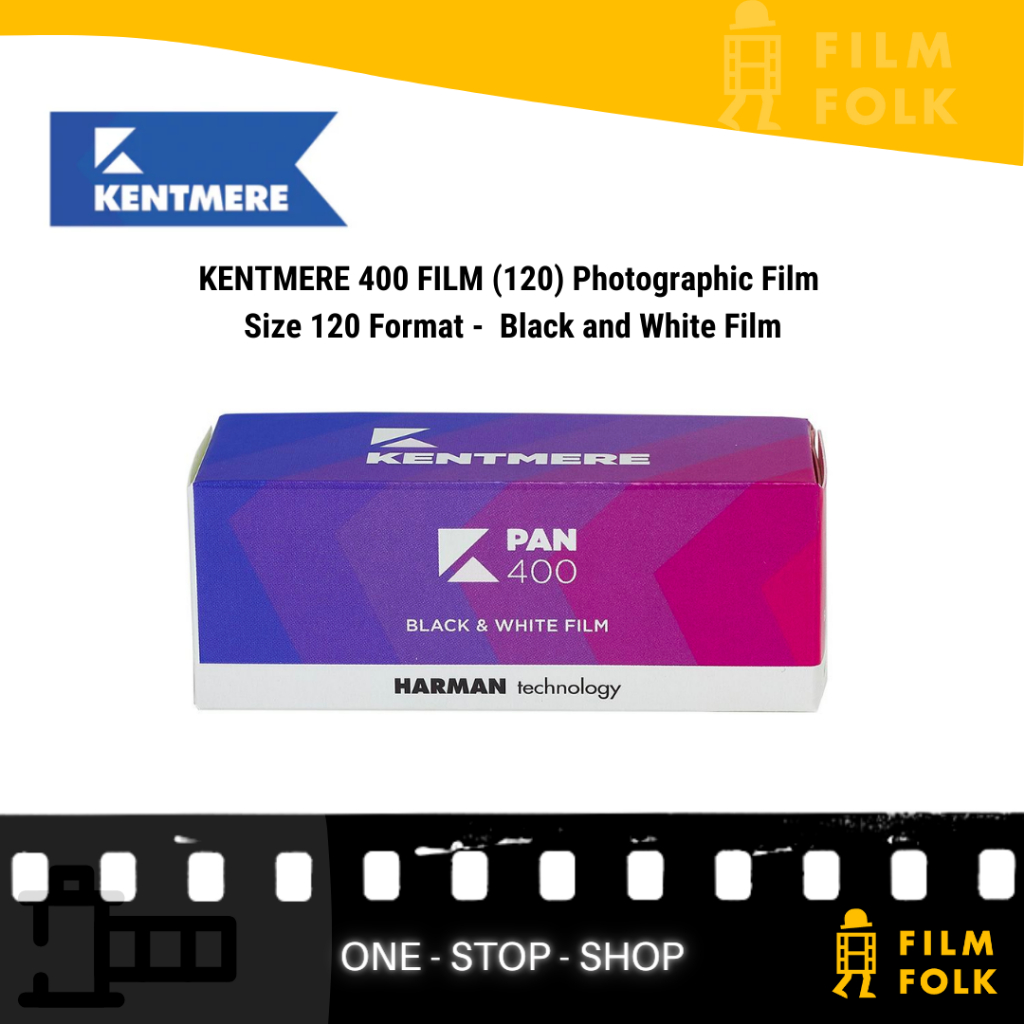 KENTMERE 400 FILM - 120 MEDIUM FORMAT B&W PHOTOGRAPHIC FILM | Shopee ...