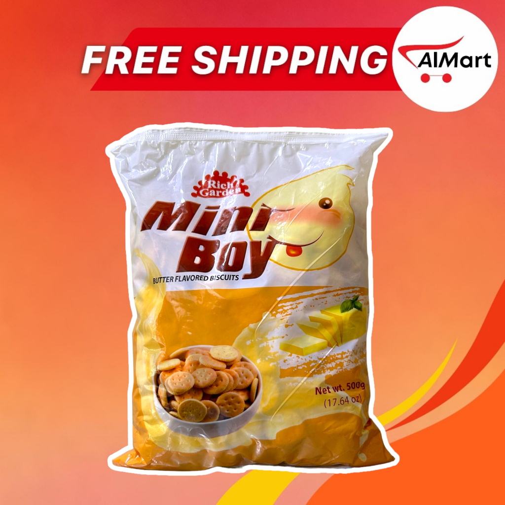 MINI BOY BUTTERED FLAVORED BISCUITS (500GRAMS) | Shopee Philippines