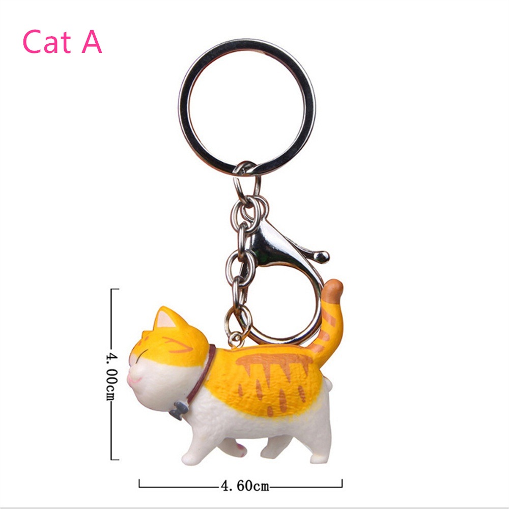 Cute Cat Keychain Keyring Fashion Keyrings For Women Handbag Pendant ...