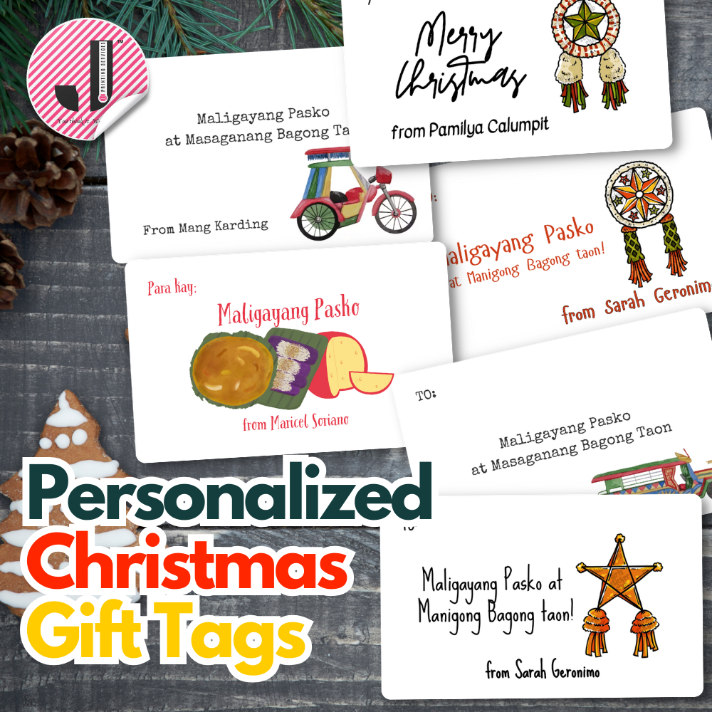 Personalized Christmas Gift Tags | Parol Design | Holiday Cards | Gift ...