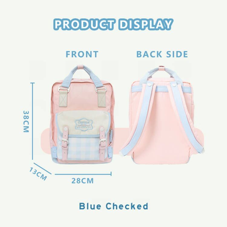 Cinnamoroll Doughnut Waterproof Backpack Versatile Girl Student'S ...