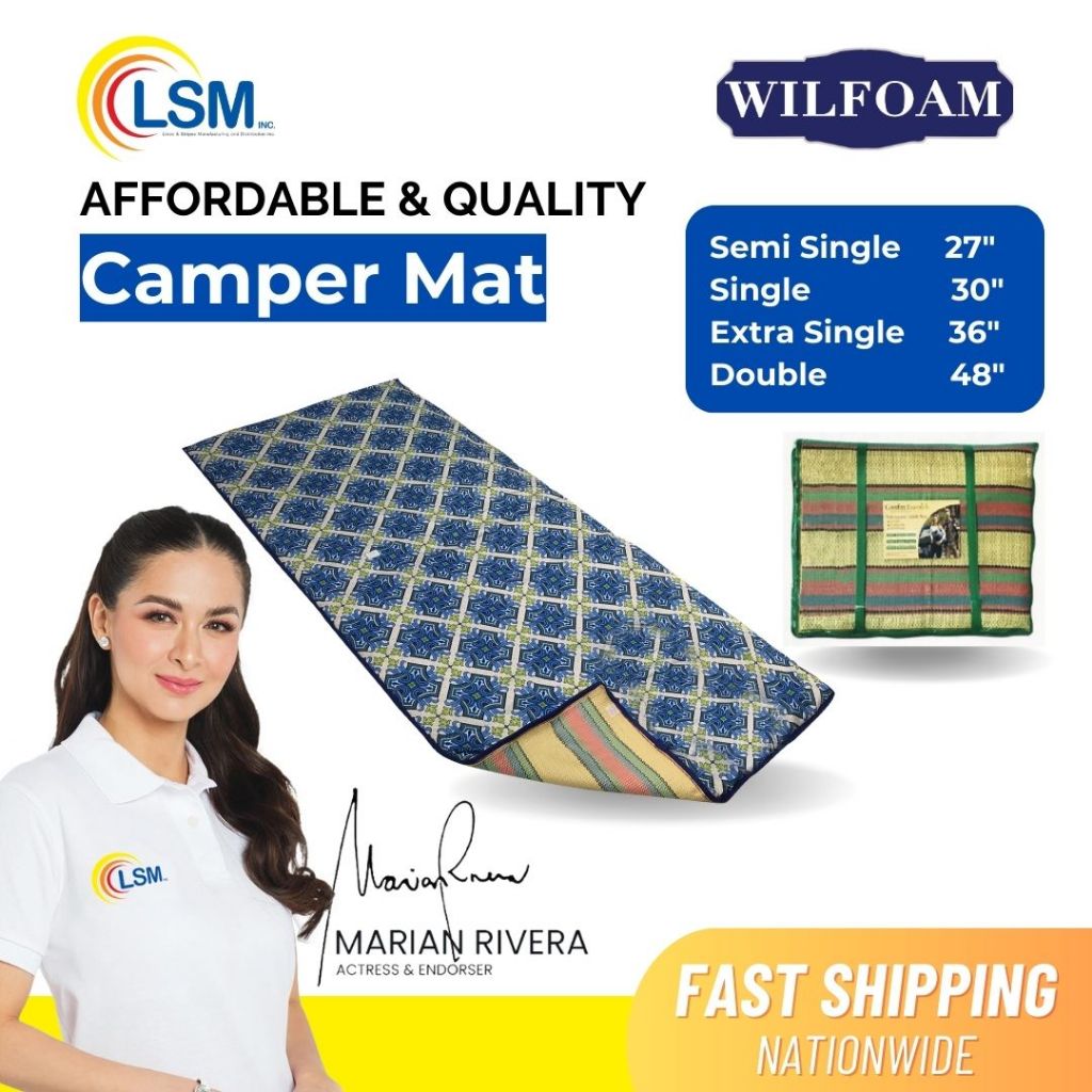 Wilfoam HIGH DENSITY CAMPER MAT - PORTABLE BED / FOAM | Shopee Philippines