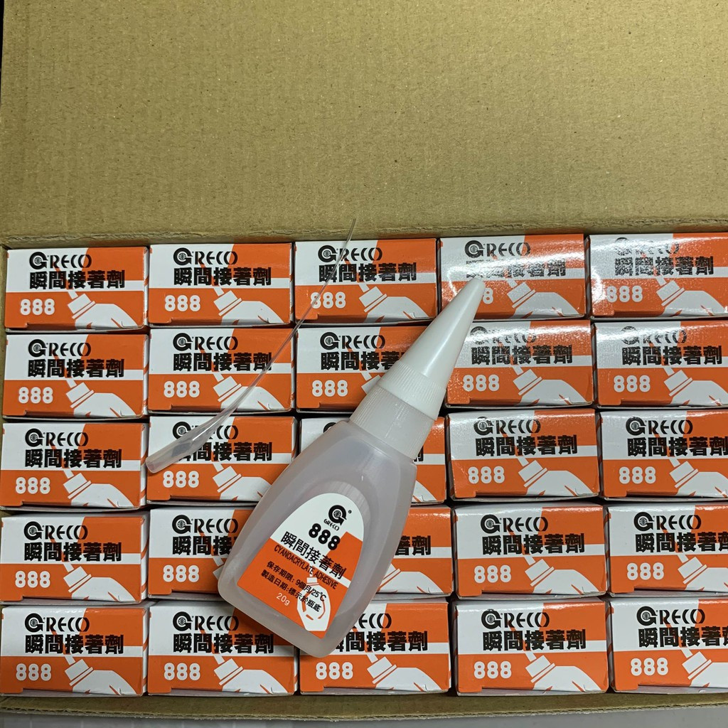 Greco 888 Super Glue Cyanoacrylate Adhesive 20g Small Box 25pcs [ MM ...