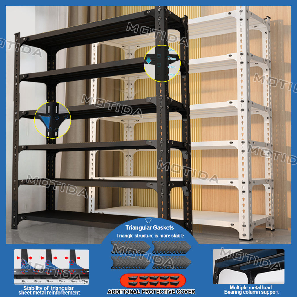 6 Layer Metal Steel Boltless Organizer Layer Shelf Stainless Rack Steel ...
