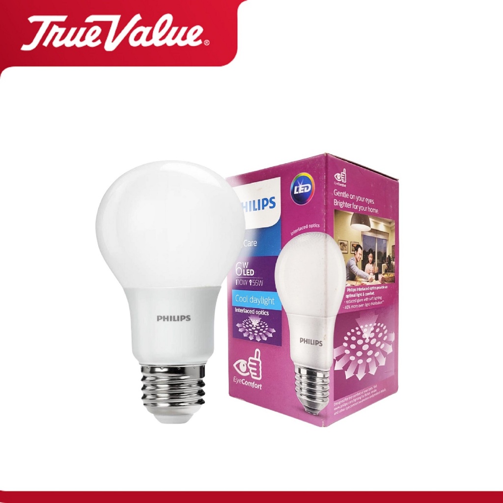 Philips MyCare LED Bulb 6W E27 Daylight | Value Pack Energy Saving ...