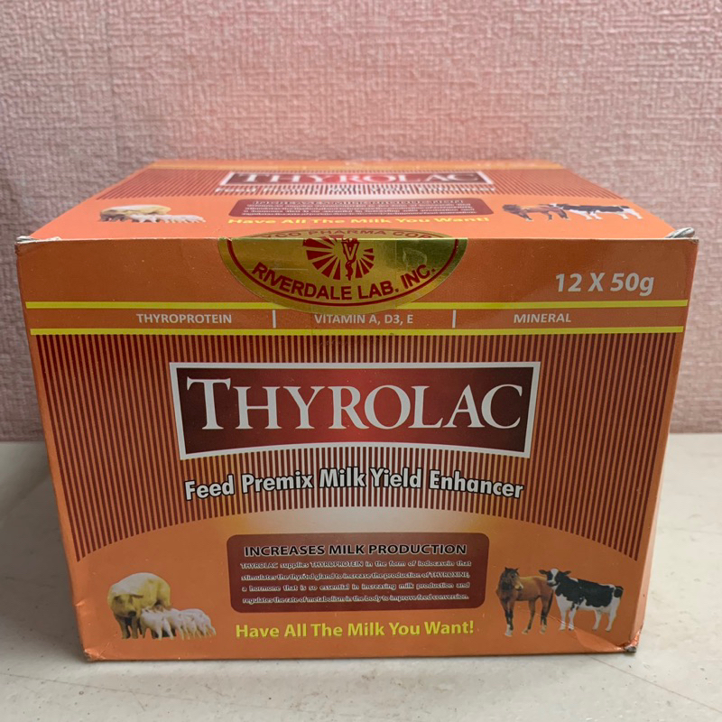 TRYCO THYROLAC MILK ENHANCER FOR ANIMALS 50GRAMS (1 BOX/12 SACHET ...