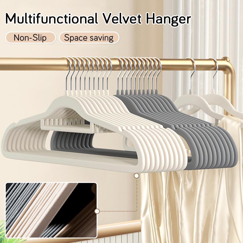 10/20/50 Sets Non-slip Velvet Hangers Strong Durable Space-saving ...