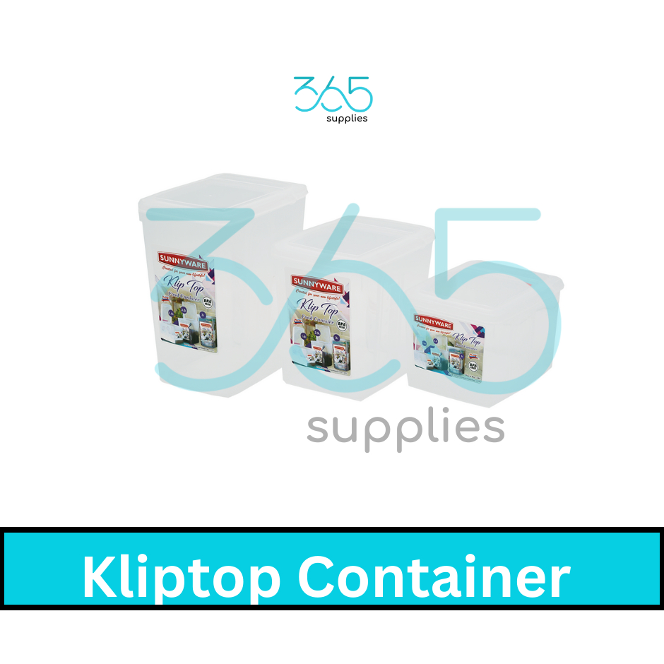 Sunny Ware Klip Top Canister for Milk Tea powder & Kitchen Food ...