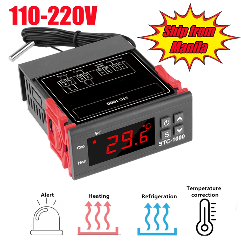 STC-1000 LED Digital Temperature Controller Thermostat for Incubator Thermoregulator heating ...